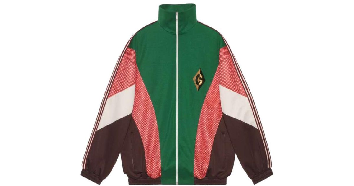 Gucci Gg Diamond Patch Casual Jacket in Green for Men | Lyst