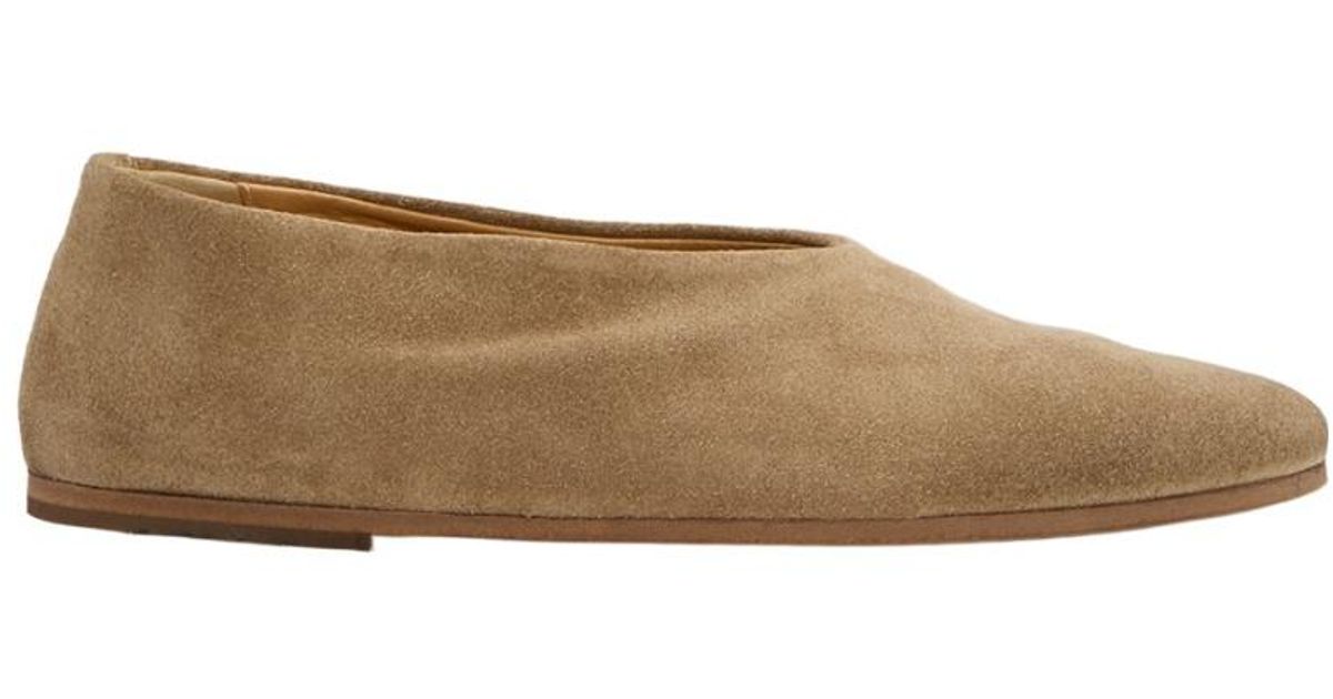 Marsèll Logo Flats in Brown | Lyst