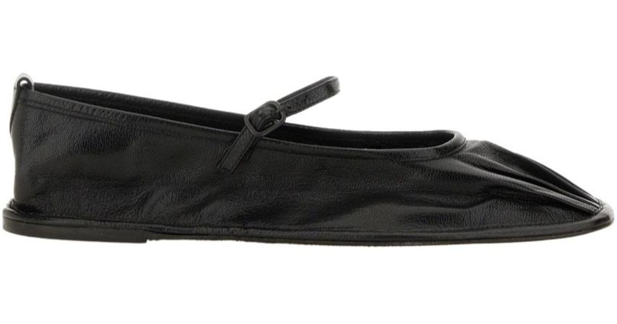 Hereu Dansa Square-Toe Ballet Flats in Black | Lyst