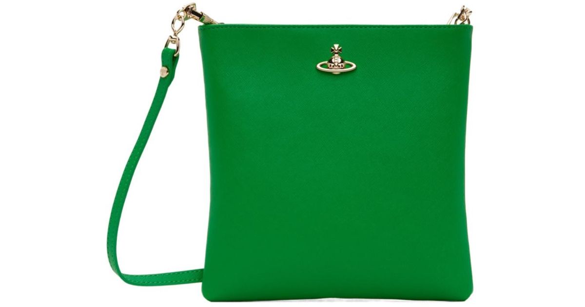 Vivienne Westwood Squire Square 3D Logo Crossbody Bag in Green for Men ...