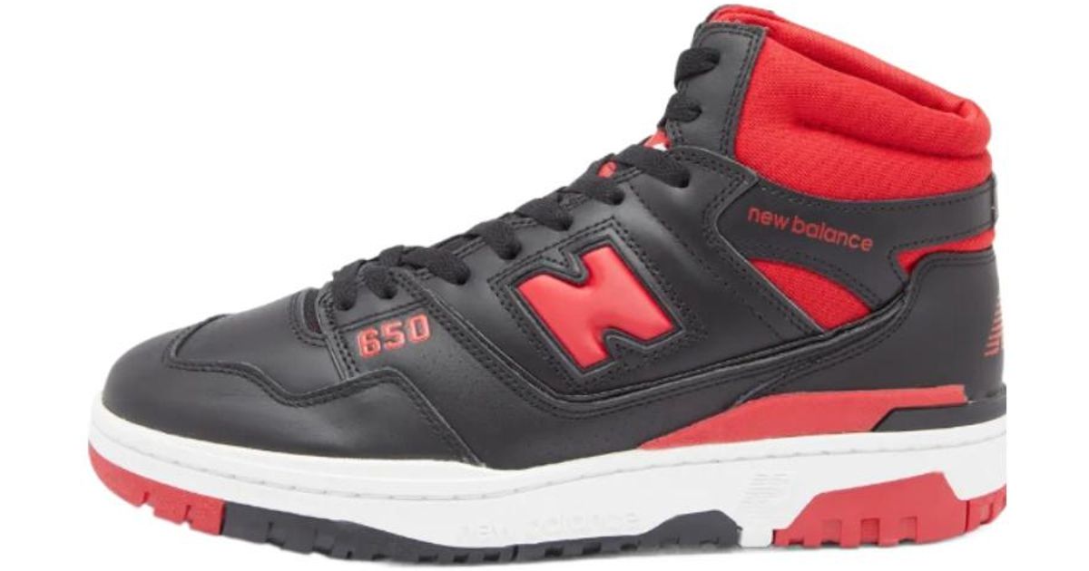 New Balance 650 High-Top Sneakers in Red for Men | Lyst UK