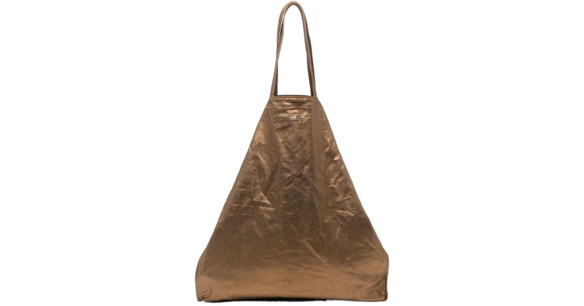 Uma Wang Double Handle Shoulder Bag in Natural | Lyst