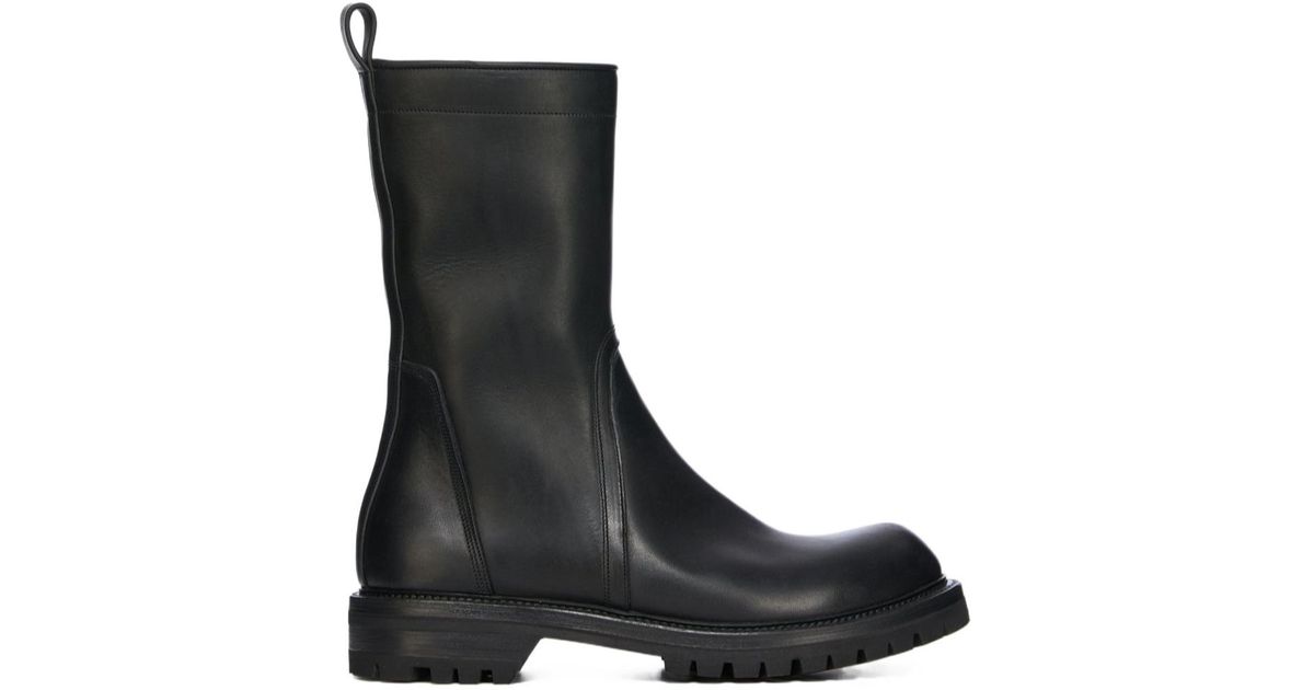 Rick Owens Army Creeper Boots in Black for Men | Lyst