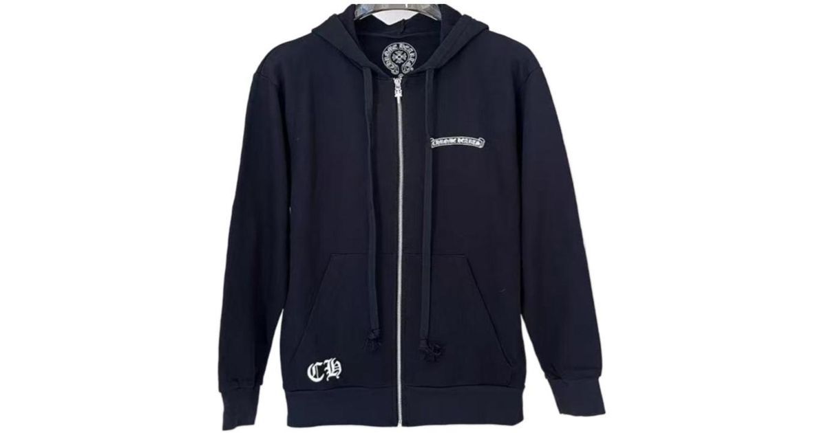 Chrome Hearts Zip-Up Hoodie in Blue for Men | Lyst