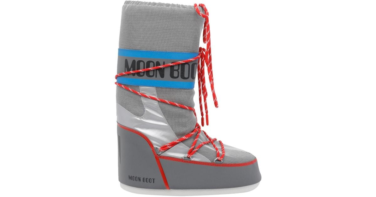 Moon Boot Icon Space Racing Boots in Blue | Lyst
