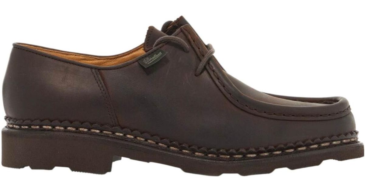 Paraboot Michael Lace Shoes in Brown | Lyst