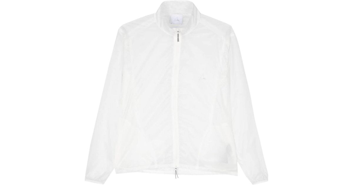 Roa Long-Sleeved Transparent Jacket in White for Men | Lyst
