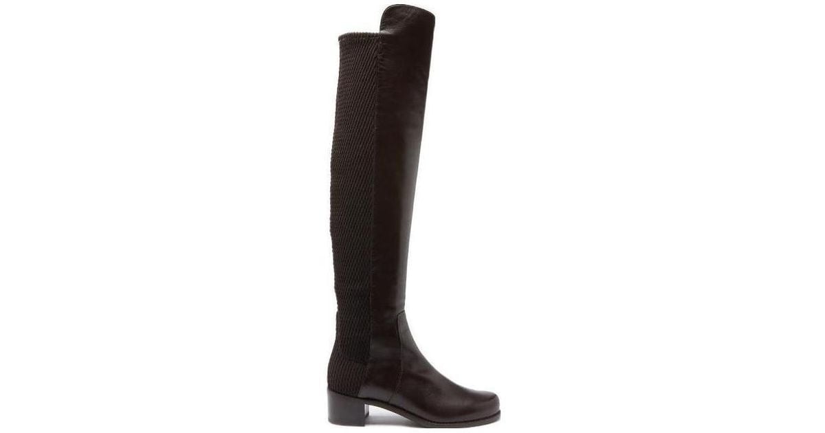 Stuart Weitzman Reserve Knee-High Boots in Black | Lyst