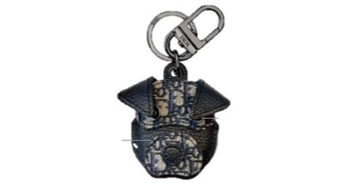 Dior Bobby Key Ring For Airtag in Black for Men | Lyst