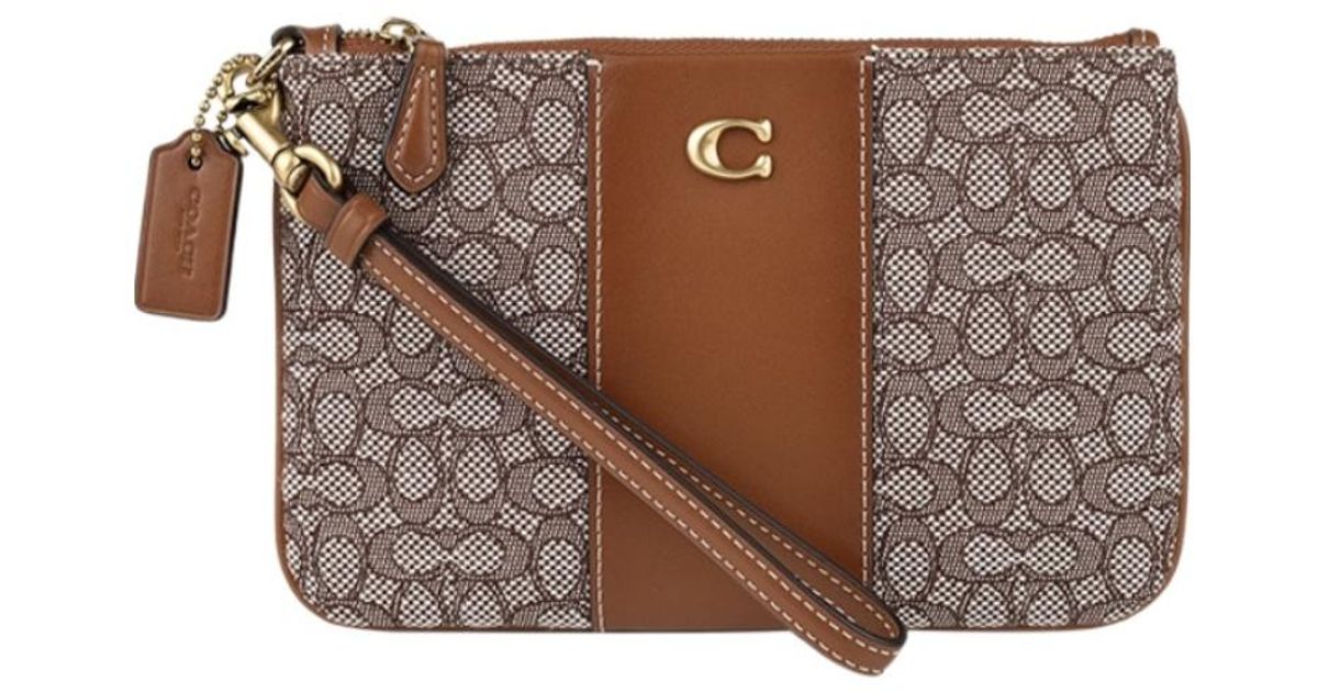 COACH Logo Logo Handbag in Brown | Lyst