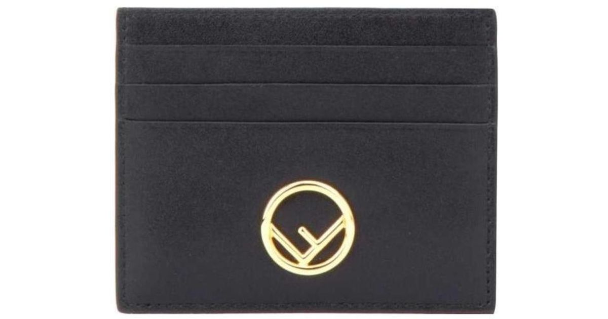 Fendi Logo Identification Card Clip in Blue | Lyst