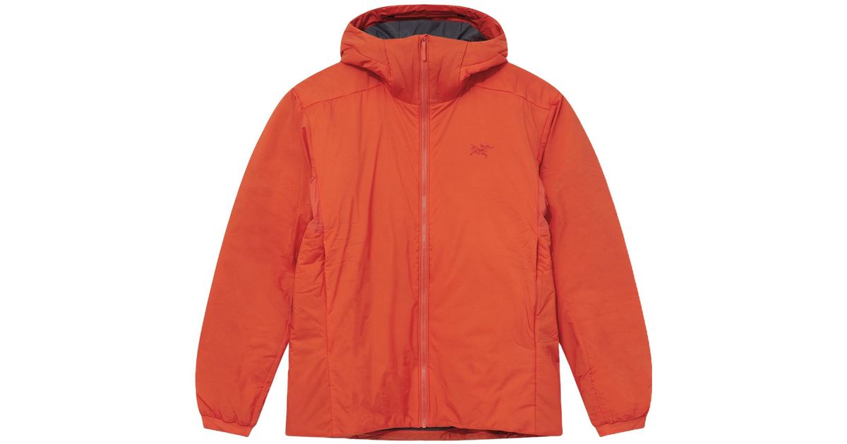 Arc'teryx Atom Heavyweight Hood Hooded Casual Jacket in Red for Men | Lyst