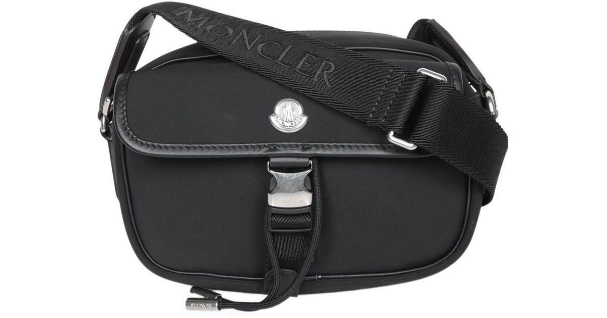 Moncler New Trick Water-Repellent Crossbody Bag in Black | Lyst
