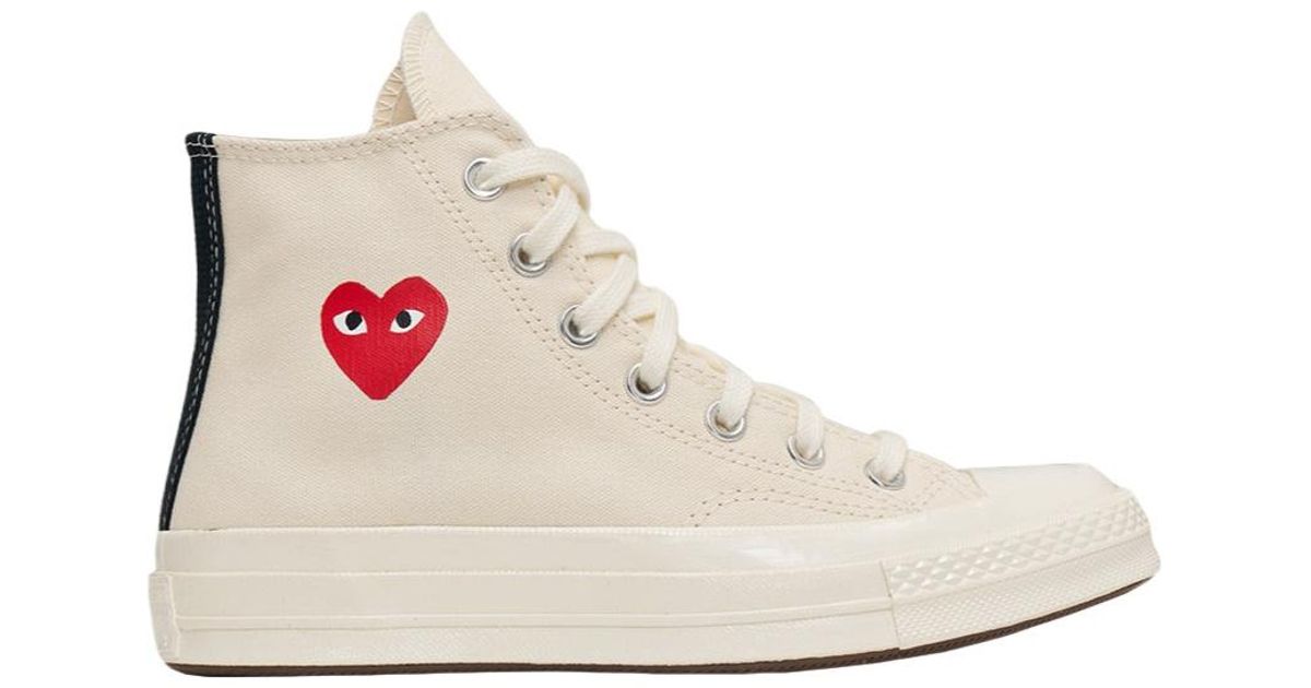 COMME DES GARÇONS PLAY X Converse Chuck Taylor All Star 70 Hi Sneakers ...
