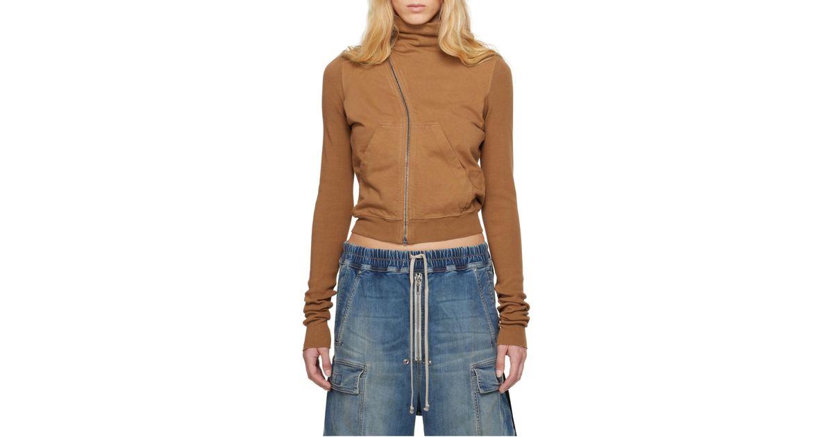 Rick Owens Mountain Sweat Jacket in Blue | Lyst