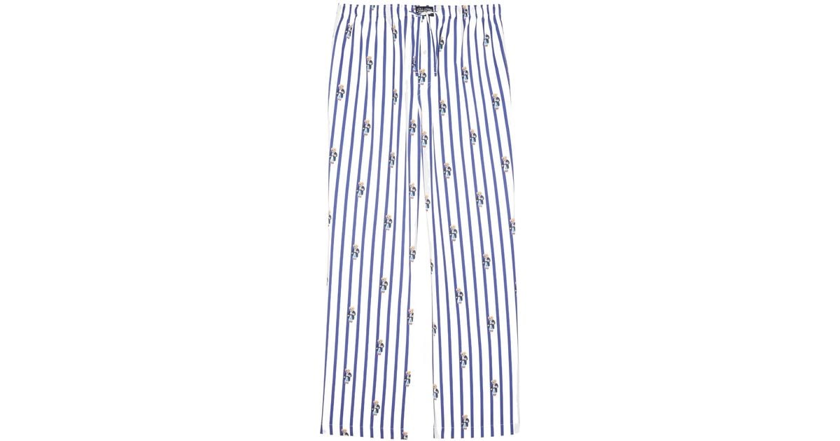 Polo Ralph Lauren Striped Pajama Pants in Blue for Men | Lyst
