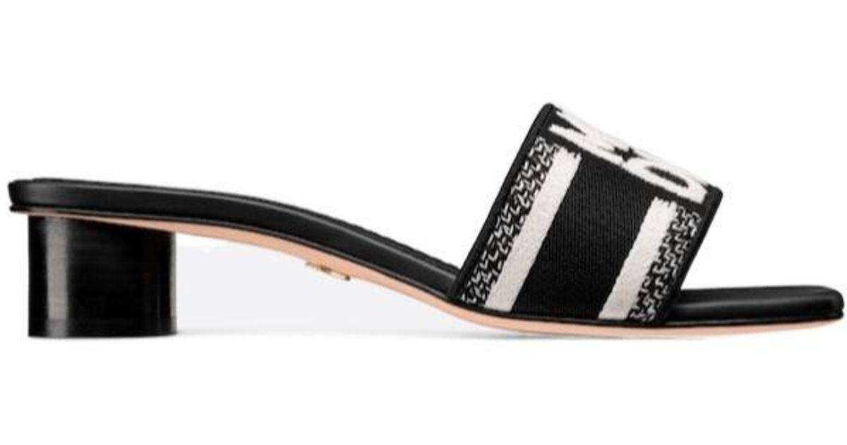 Dior Dway Logo Detailed Slip-On Slides in Black | Lyst