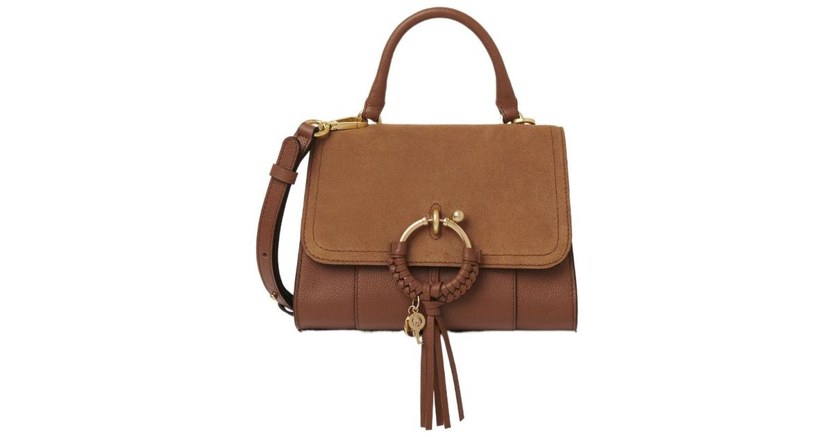 See By Chloé Joan Ladylike Leather Tote Bag in Brown | Lyst