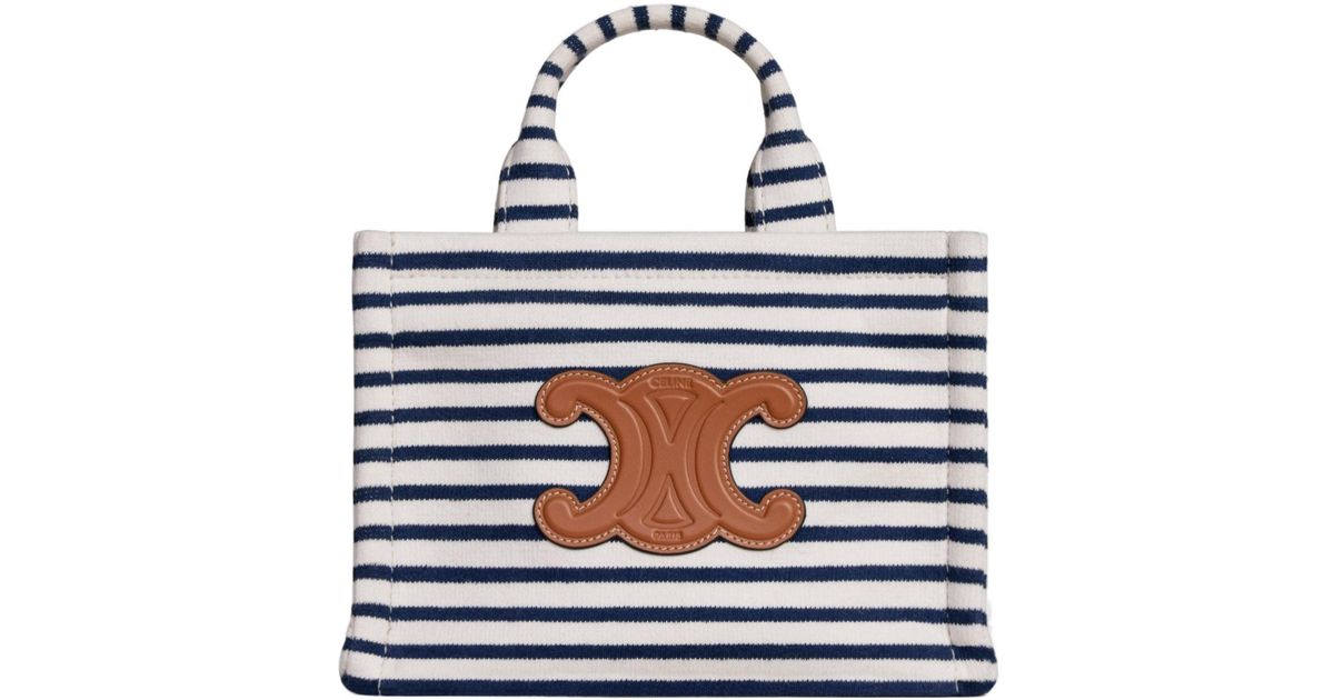 Celine Mini Cabas Thais in Blue | Lyst