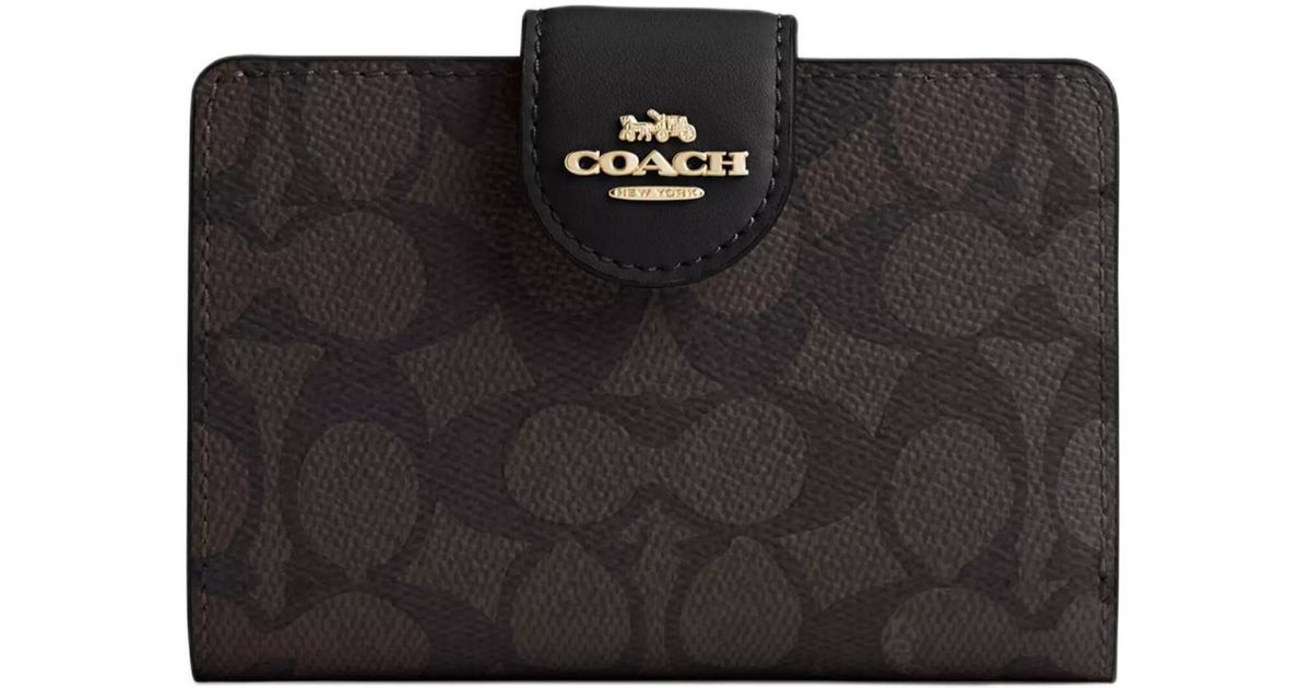 COACH Logo Wallet in Black | Lyst UK