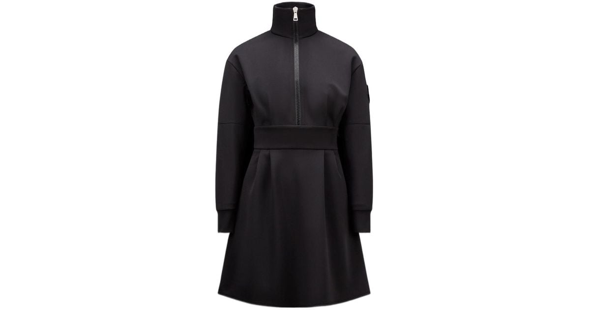 Moncler Triacetate Dress in Black | Lyst