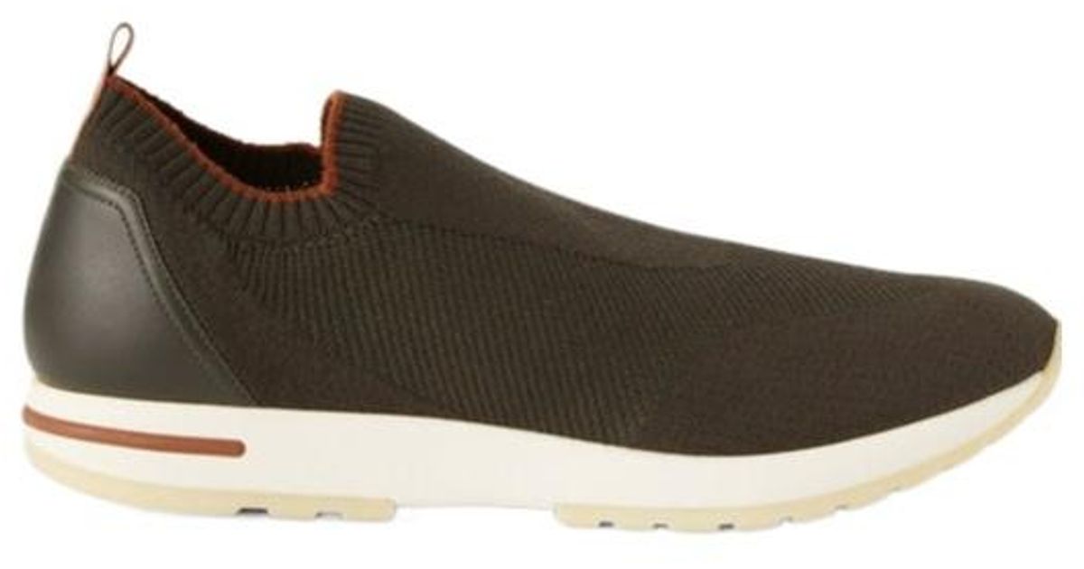 Loro Piana Round Head Low-Cut Casual Shoes in Brown for Men | Lyst