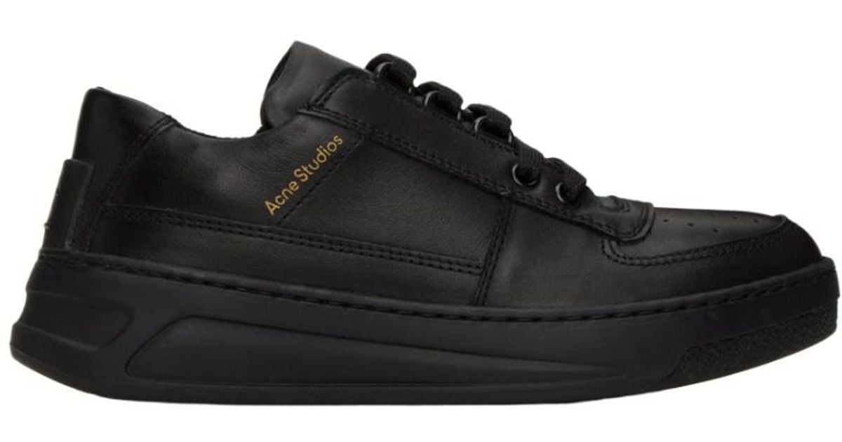 Acne Studios Logo Sports Shoes in Black | Lyst