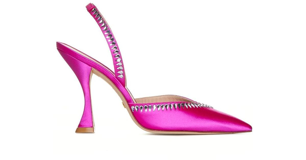Stuart Weitzman Logo High Heels in Pink | Lyst