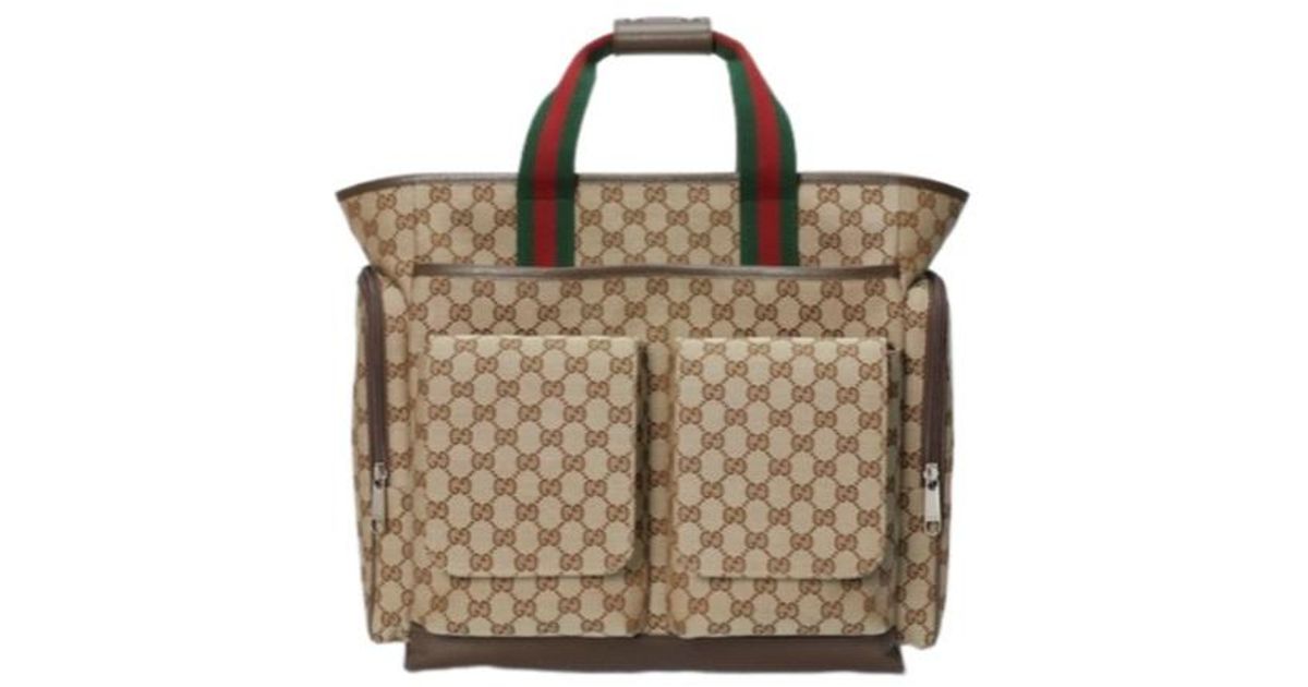 Gucci Gg-Jacquard Changing Bag in Brown | Lyst