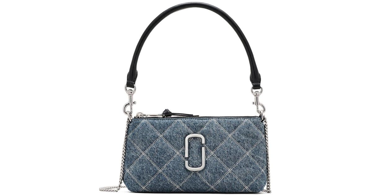 Marc Jacobs The Quilted Denim Utility Cross Body Bag in Blue | Lyst