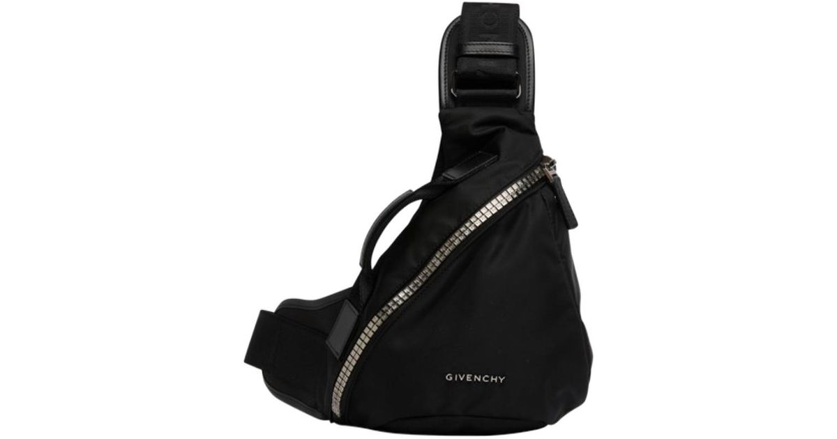 Givenchy G-Zip Triangular Small Shoulder Bag in Black for Men | Lyst