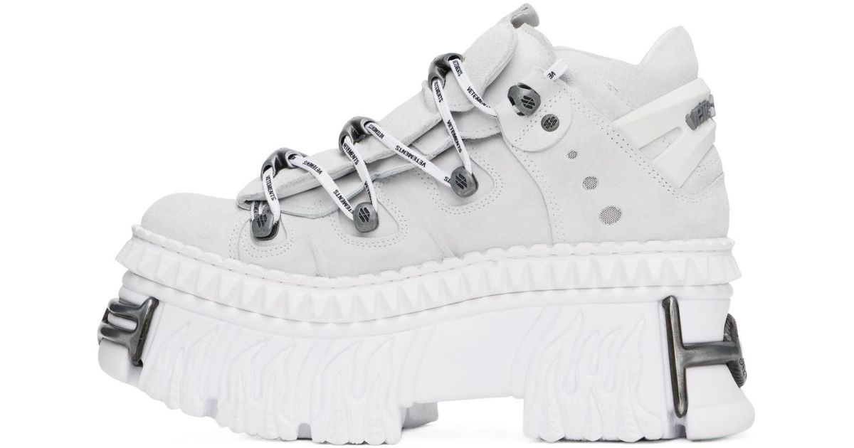 Vetements X New Rock Platform Sneakers in White for Men | Lyst