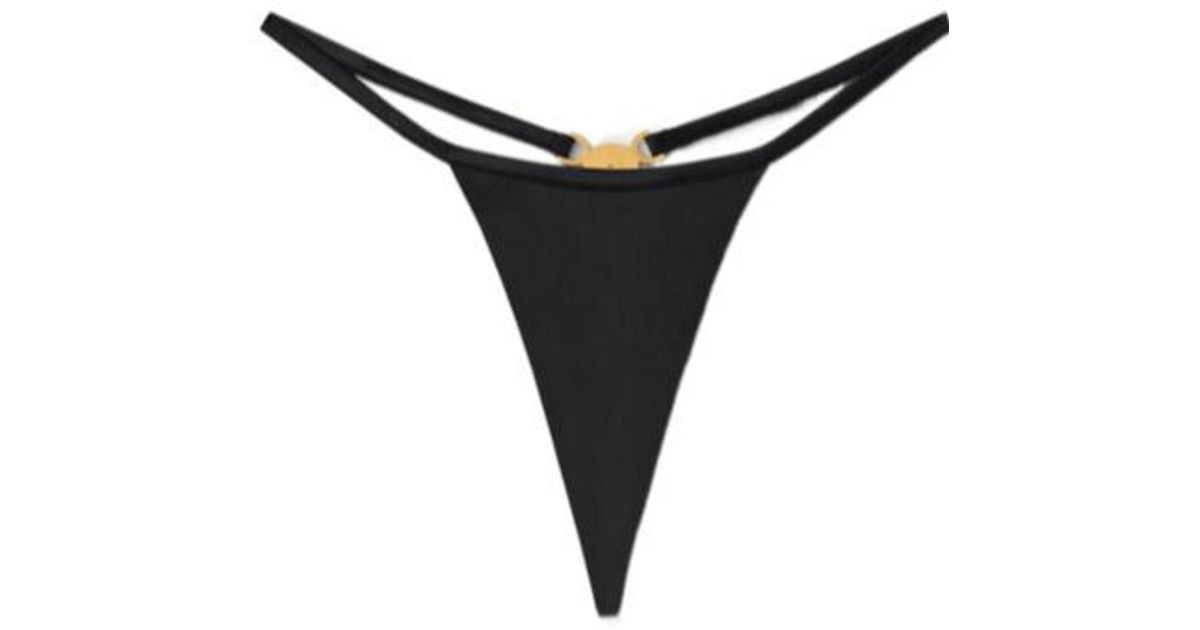 Versace La Vacanza G-String Thong in Black | Lyst