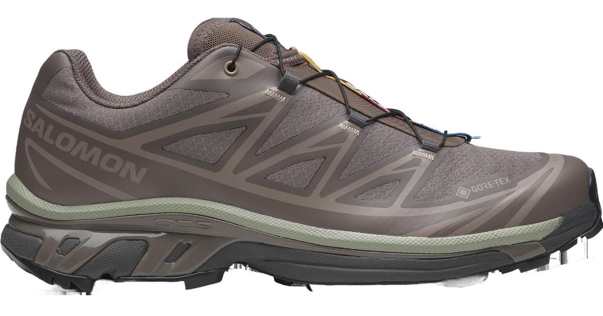 Salomon Lab Xt-6 Gtx Round-Head Sneakers in Gray for Men | Lyst