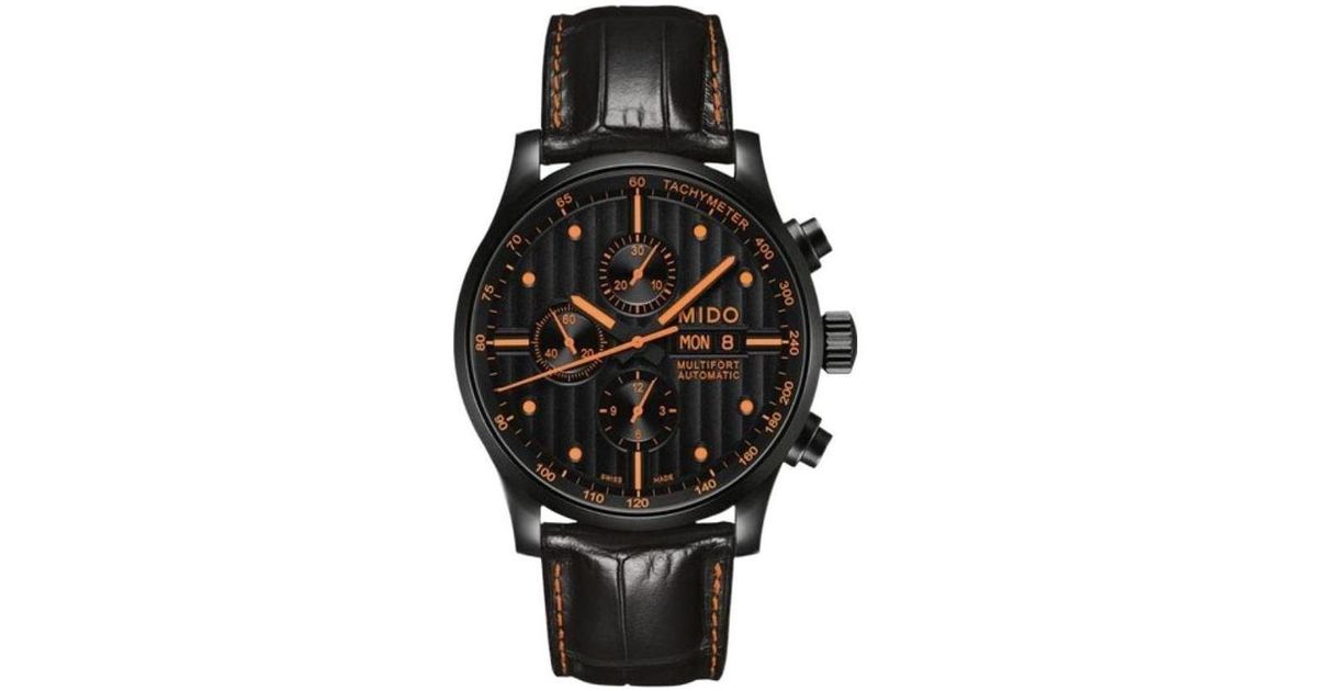 MIDO Multifort Watch in Black | Lyst