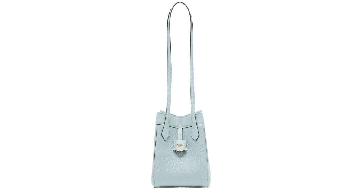 Fendi Origami Leather Mini Bag in Blue | Lyst