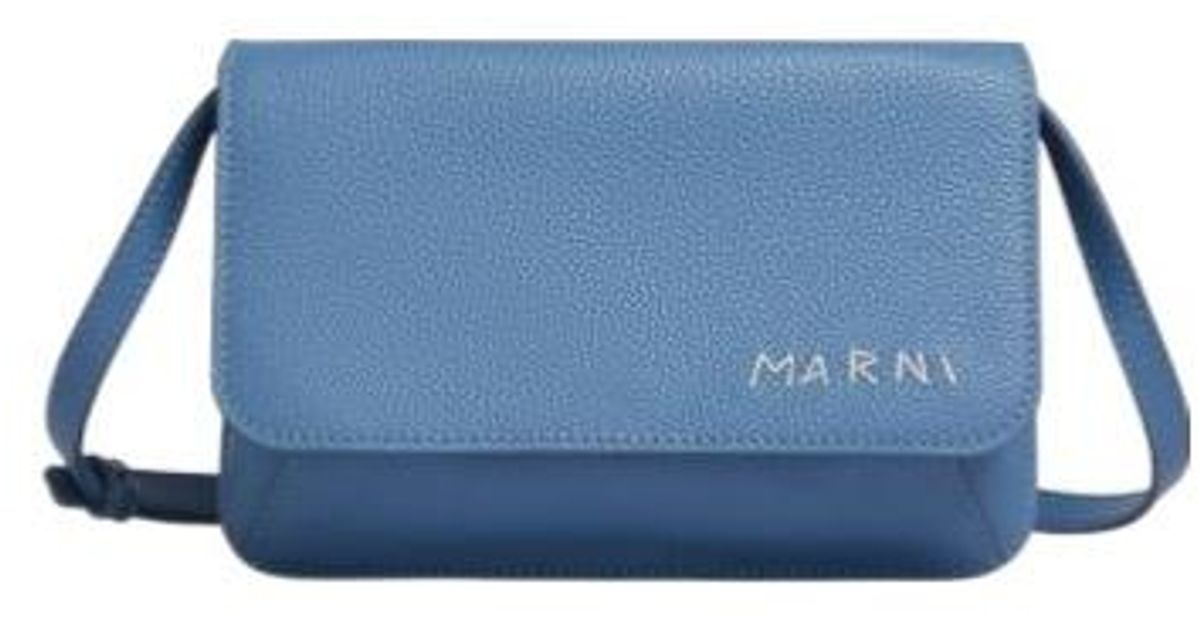 Marni Shoulder Pouche in Blue | Lyst