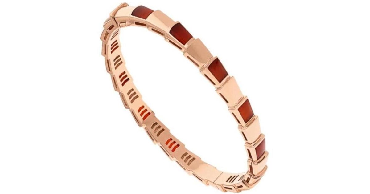 BVLGARI Rose Bracelet in White | Lyst