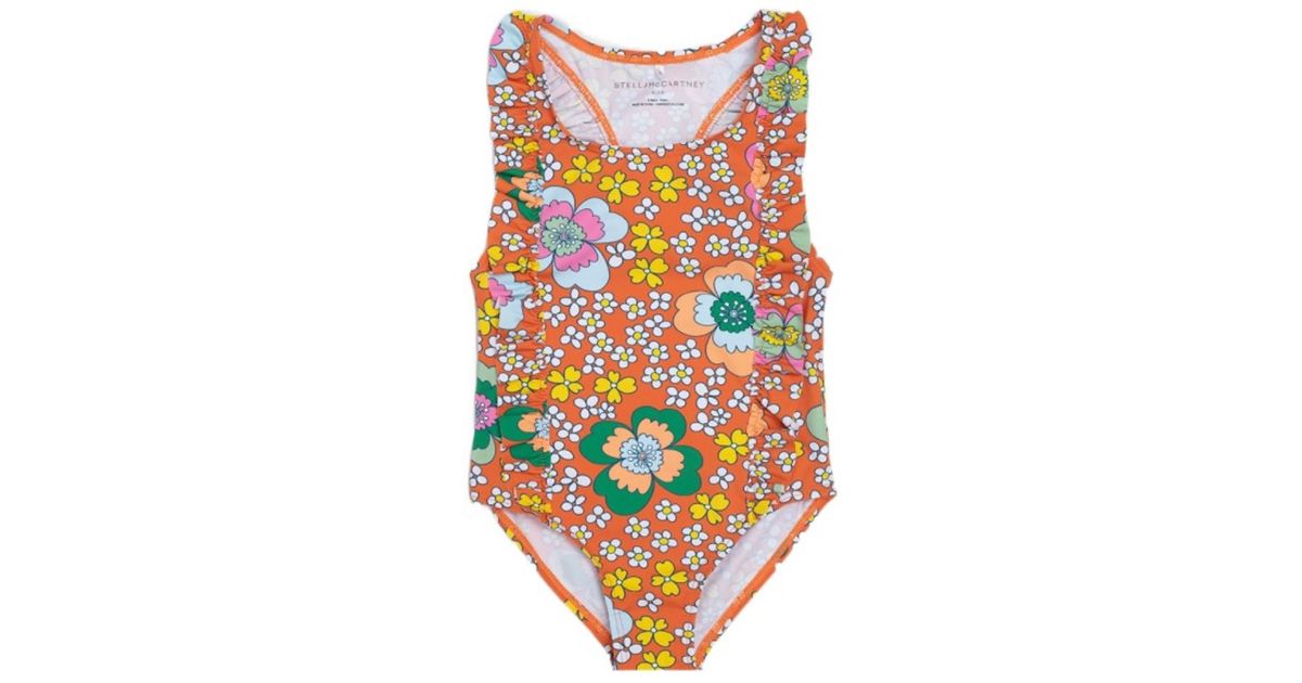 Stella McCartney Floral Pattern One-Piece Swimsuit | Lyst