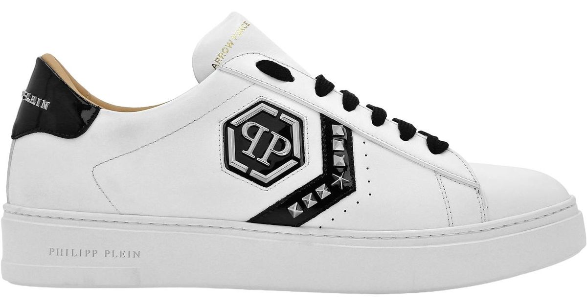 Philipp Plein Round-Head Sneakers in White for Men | Lyst