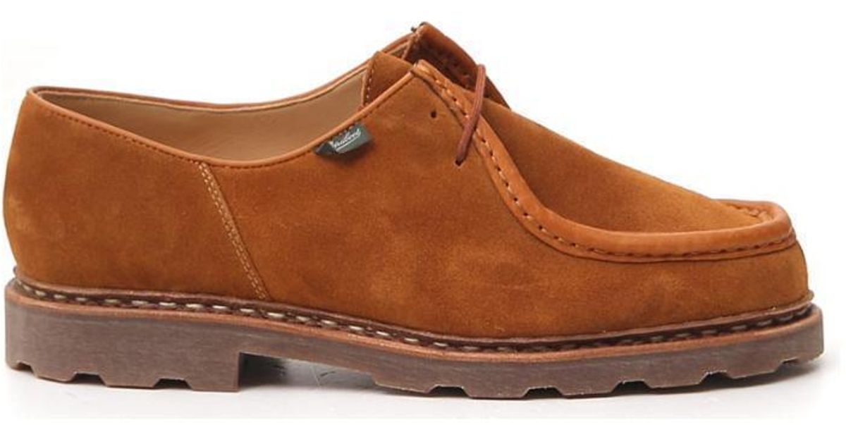 Paraboot Logo Casual Business Shoes in Brown for Men | Lyst
