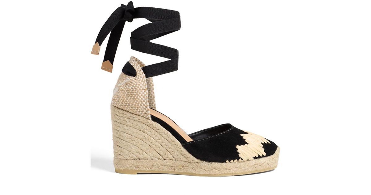 Castañer Cande 8 286 Espadrille Wedge Sandal in Black | Lyst