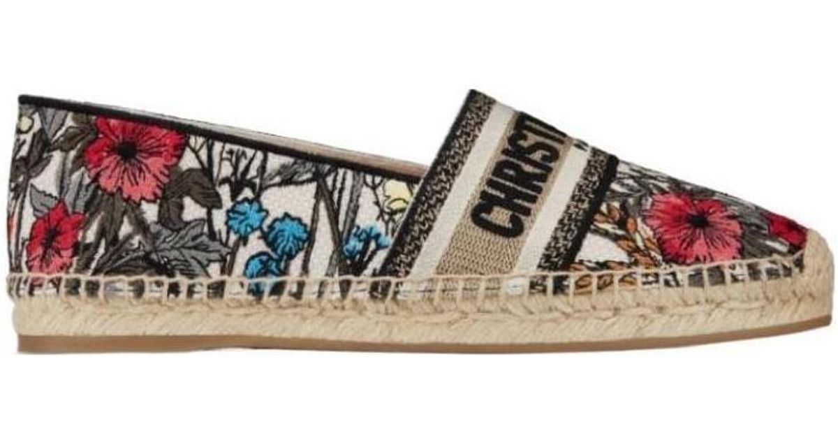 Dior Logo Flats in Brown | Lyst