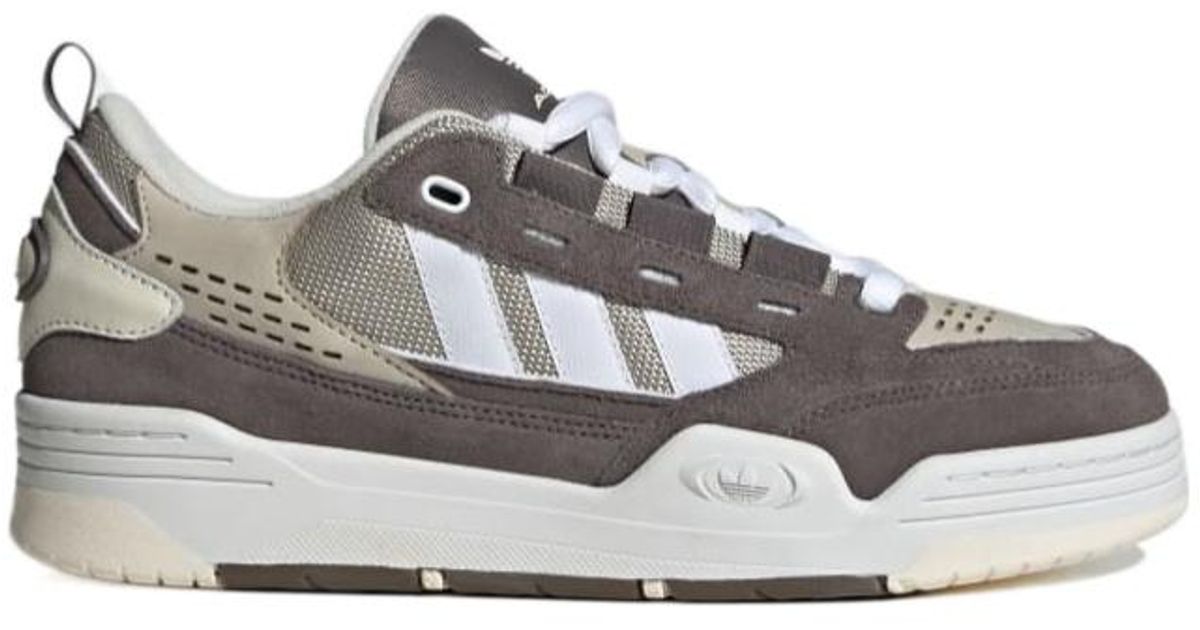 adidas Round Head Low-Cut Sneakers in Gray for Men | Lyst