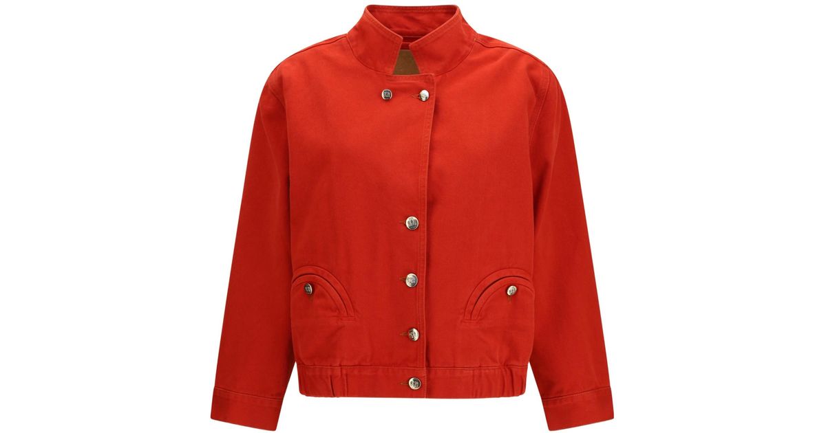 Blazé Milano Blazé Milano Cleo Oversized Bomber Jacket in Red | Lyst UK