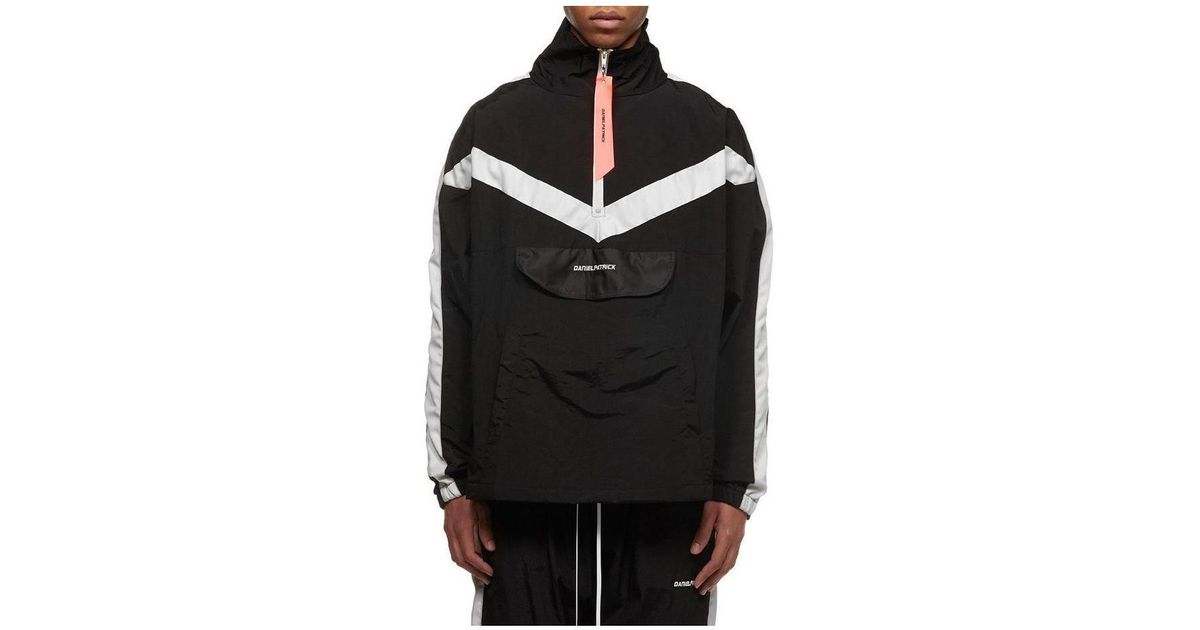 Daniel Patrick Striped Trimmed Casual Jacket in Black for Men | Lyst