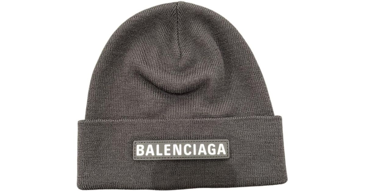 Balenciaga Rimless Cap in Gray for Men | Lyst