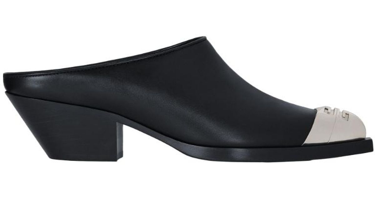 Givenchy Western Mules in Black | Lyst
