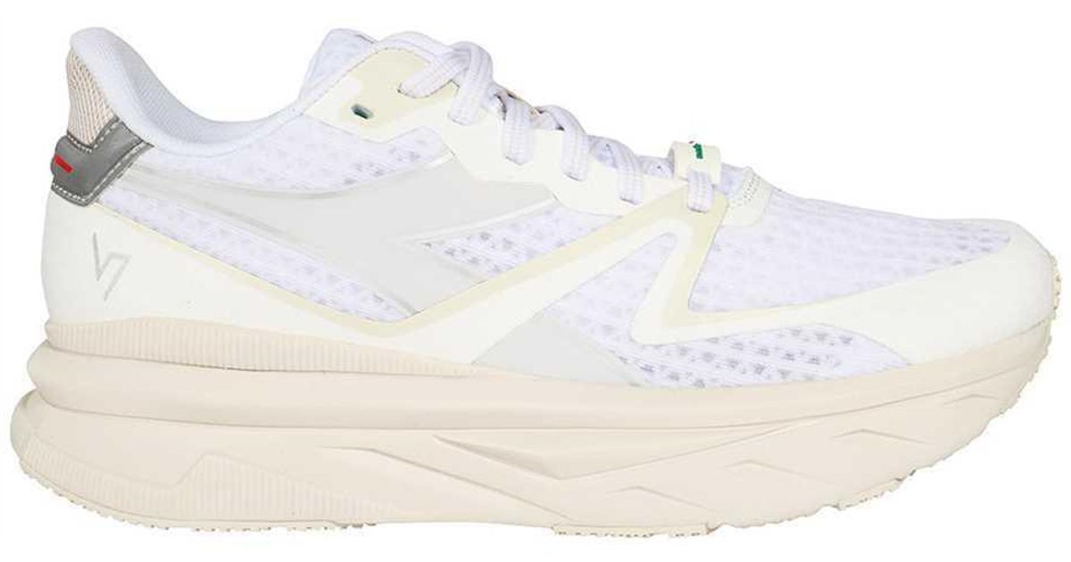 Diadora Logo Sports Shoes in White for Men | Lyst