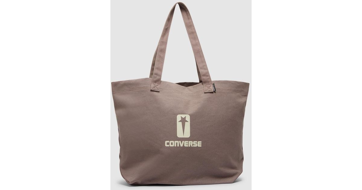 Rick Owens X Converse Drkshdow Tote Bag in Brown | Lyst